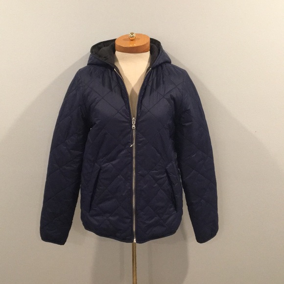 Express | Jackets & Coats | Express Quilted Puffer Jacket Blue | Poshmark